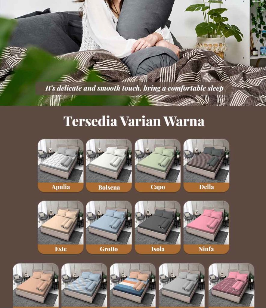 Beglance Microtex Della Bedcover - Kintakun Collections